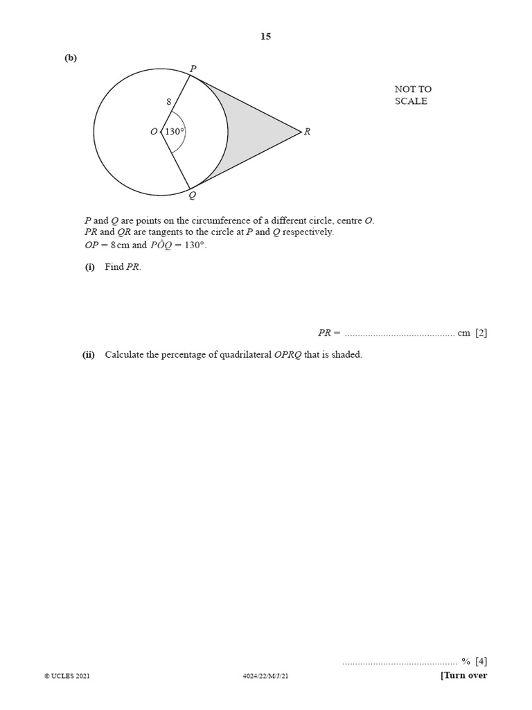 Circles q5 (B) | PDF