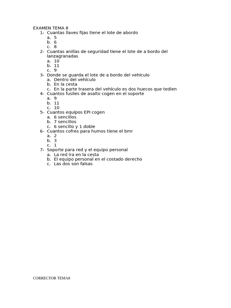 Examen Tema8 | PDF
