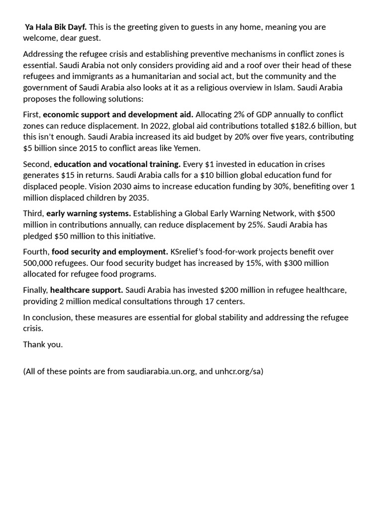 Moderated Caucus - 3, Solutions of The Agenda | PDF