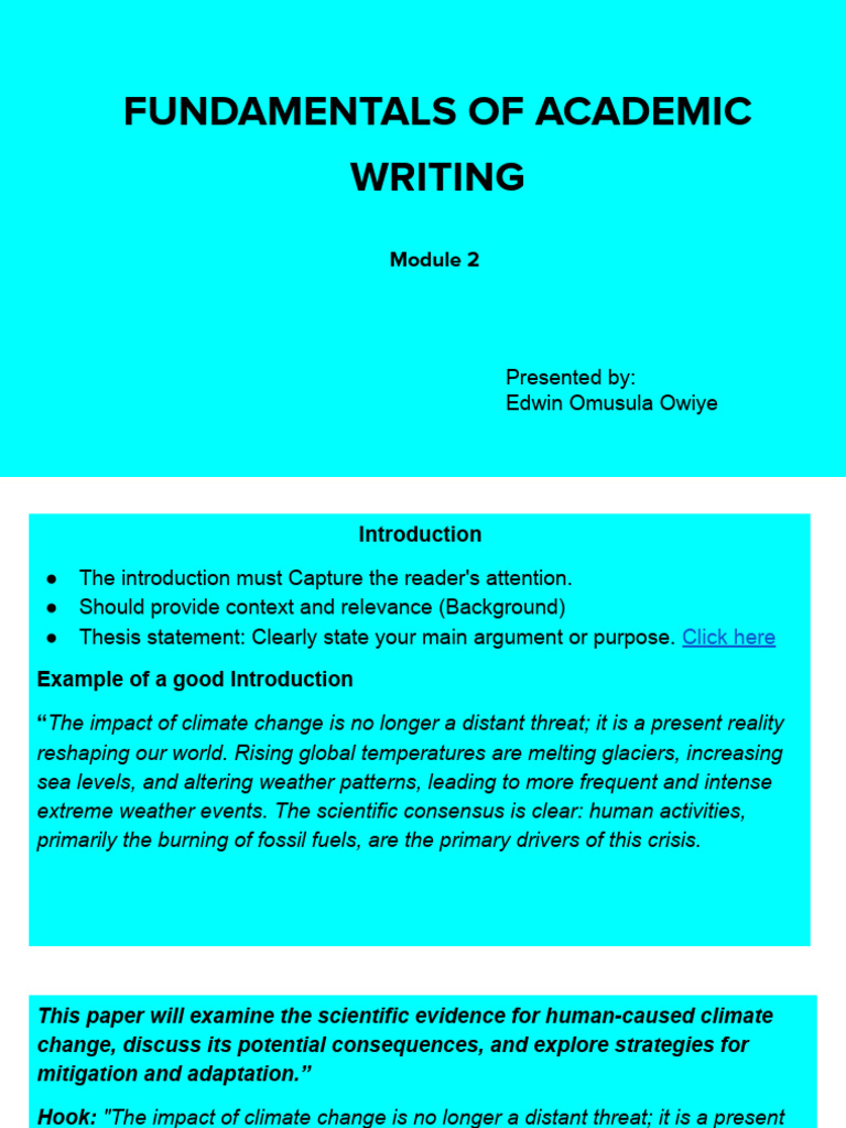 Academic Writing Essentials Guide | PDF | Essays
