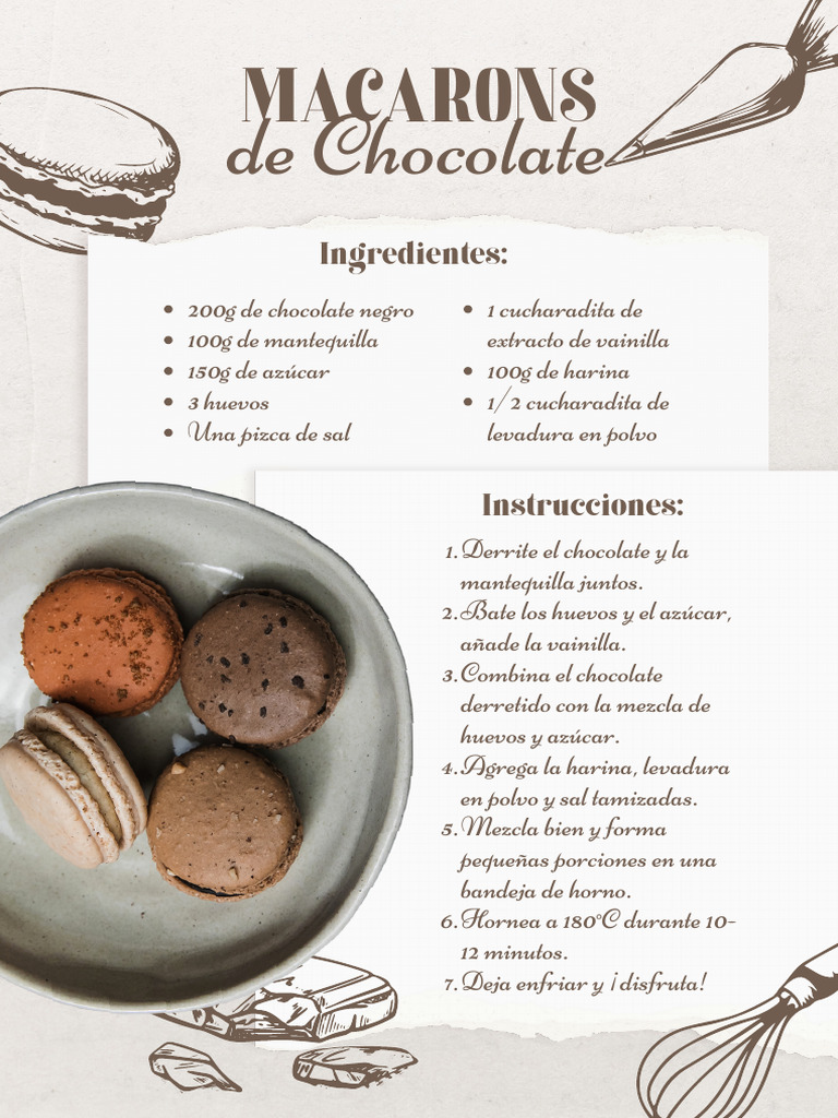 Macarons de chocolate especial | PDF