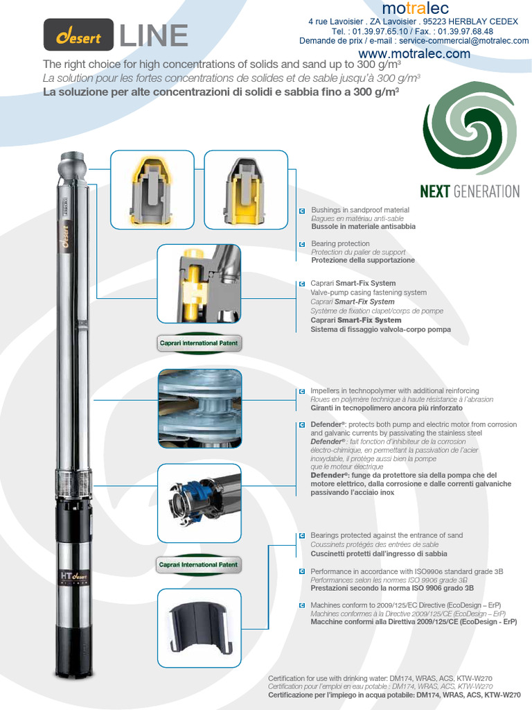 Caprari_DESERT_LINE- | PDF | Mechanical Engineering | Secondary Sector Of The Economy