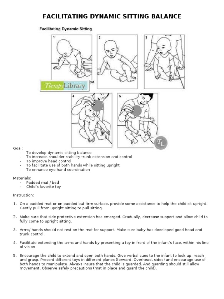Facilitating Dynamic Sitting Balance | PDF