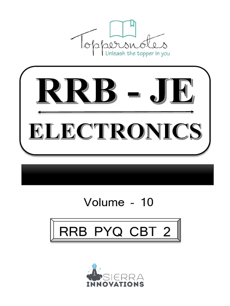 Volume 10 RRB JE ECE Sample | PDF | Electricity | Electromagnetism