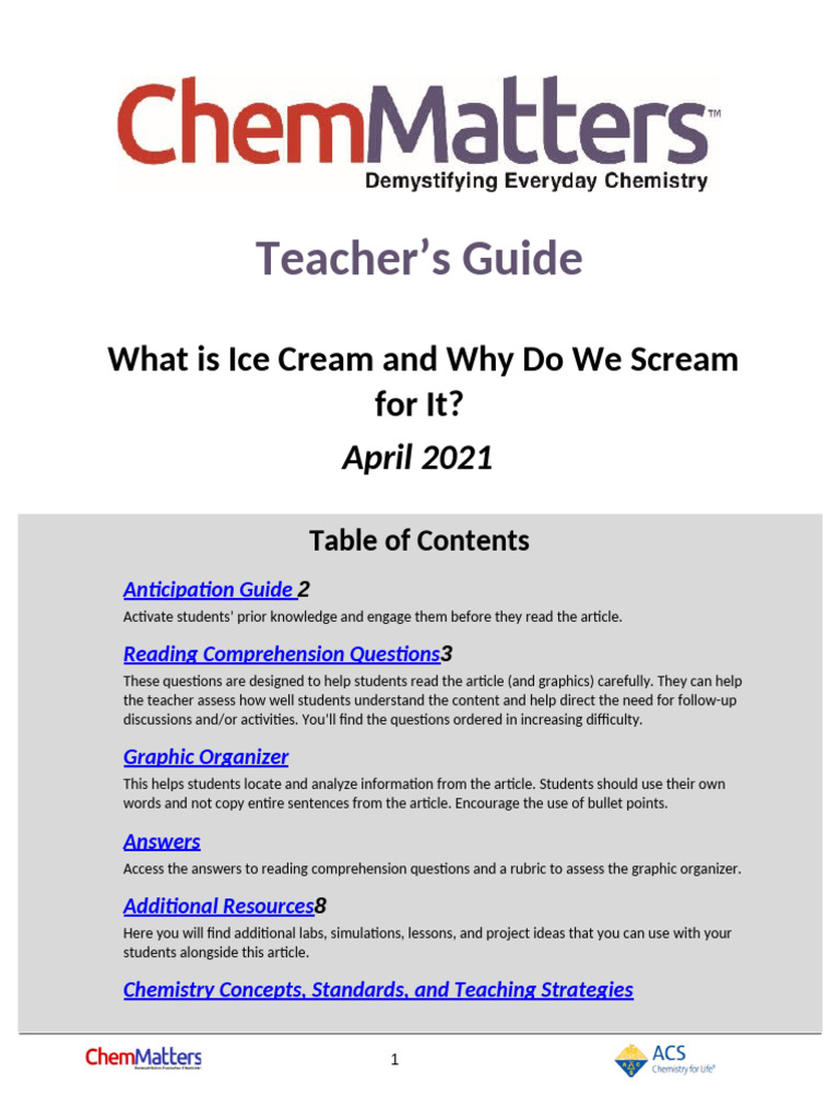 tg-ice-cream | PDF | Ice Cream | Chemical Polarity