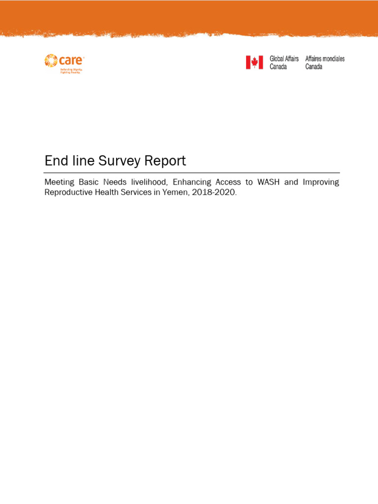 GAC3 Final Endline Survey Report Final | PDF | Survey Methodology | Wash