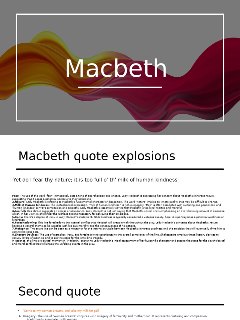 Macbeth | PDF | Metaphor | Macbeth