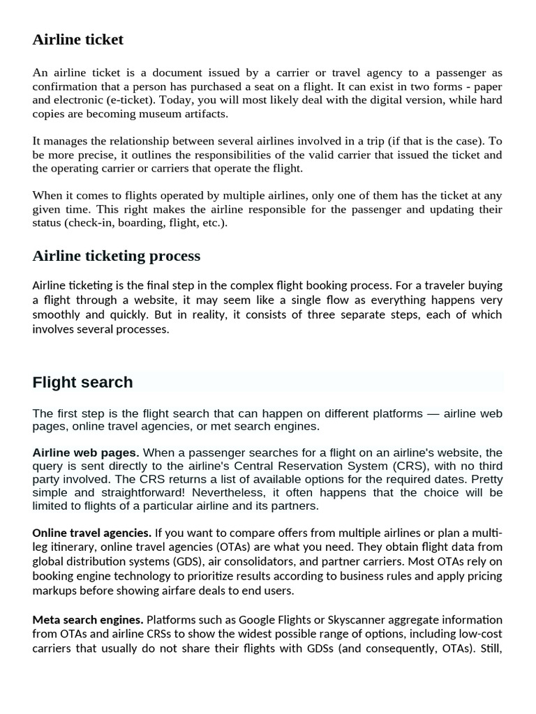 Airline ticket | PDF | Low Cost Carrier | Airlines