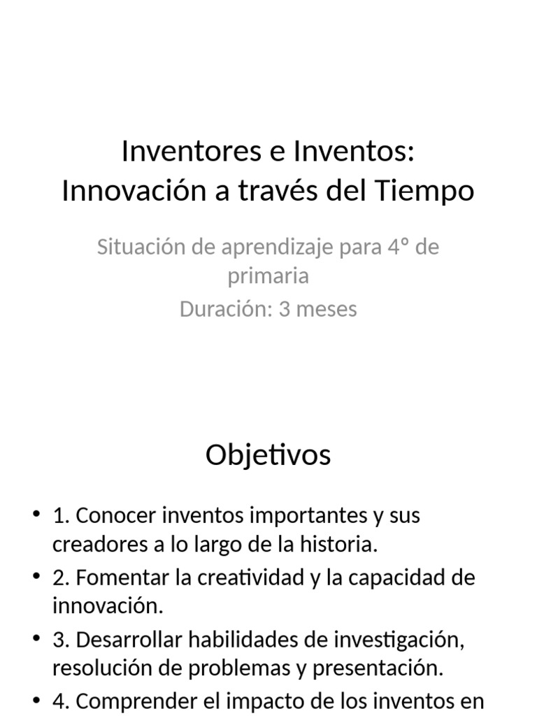 Inventores e Inventos | PDF | Creatividad | Innovación