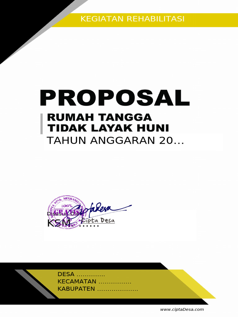 Proposal RTLH (WWW - Ciptadesa.com) | PDF