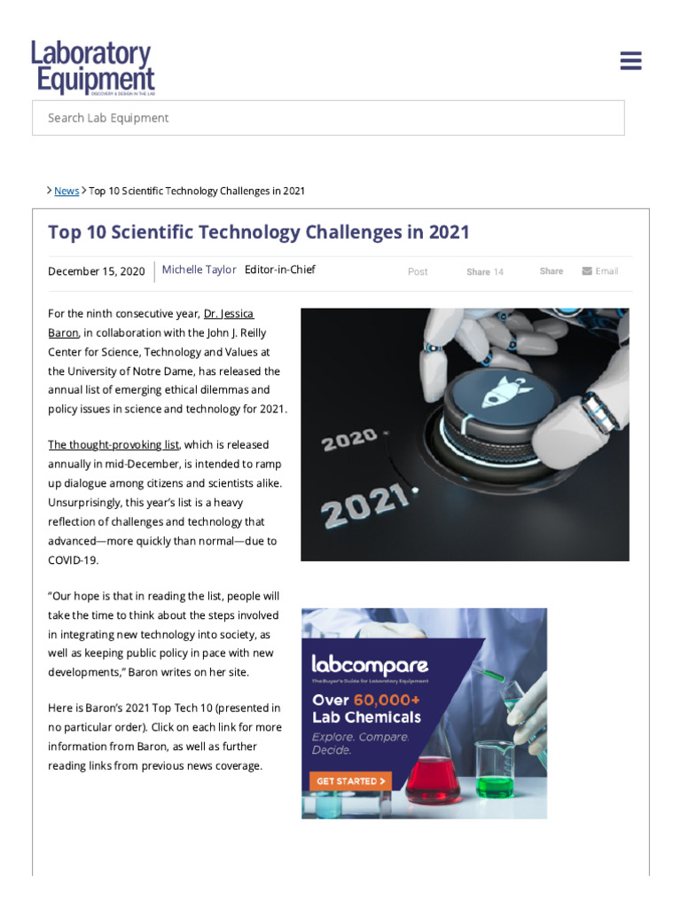 Top 10 Tech Challenges of 2021 | PDF | Facebook | Social Media