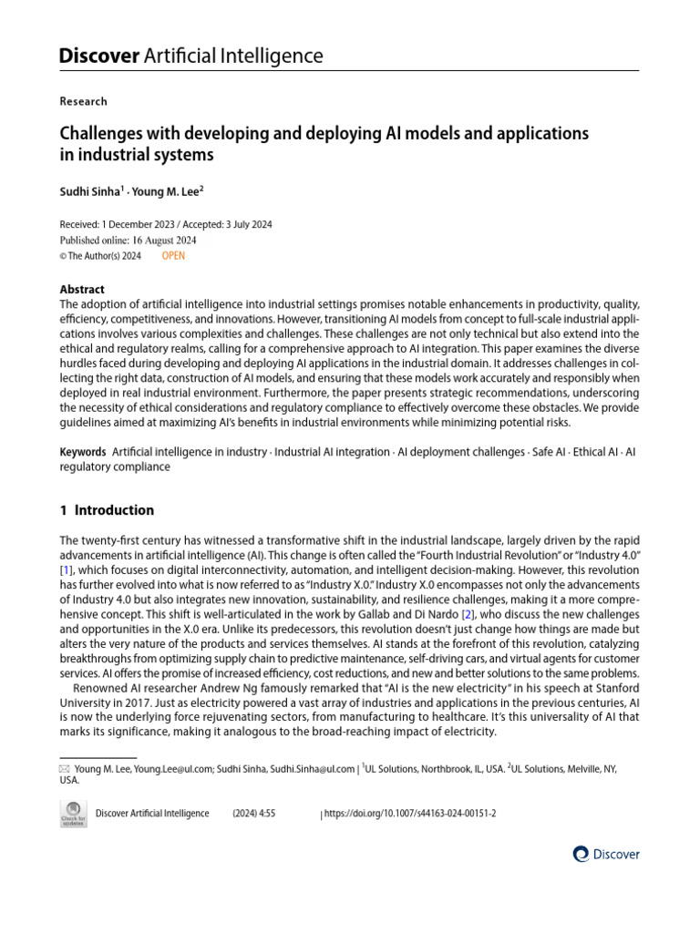 Challenges With Developing and Deploying AI Models and Applications in ...