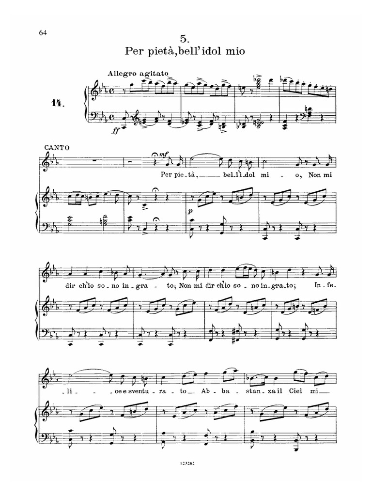 Bellini - Per Pieta Bel Idol Mio | PDF