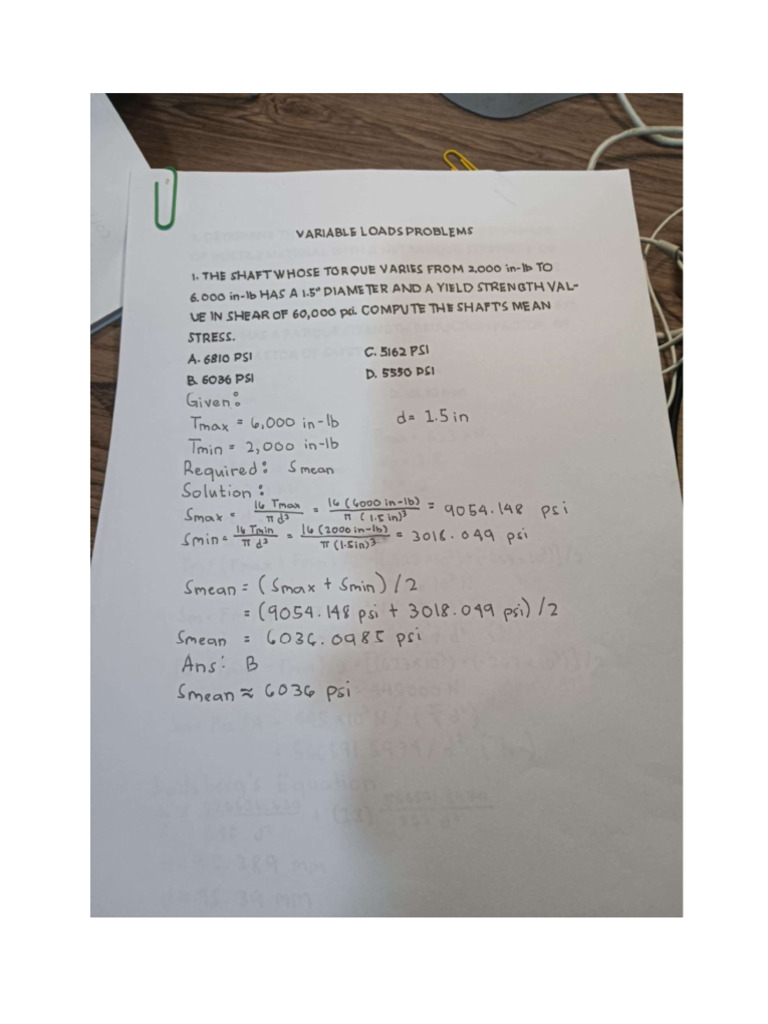 Variable Loads | PDF