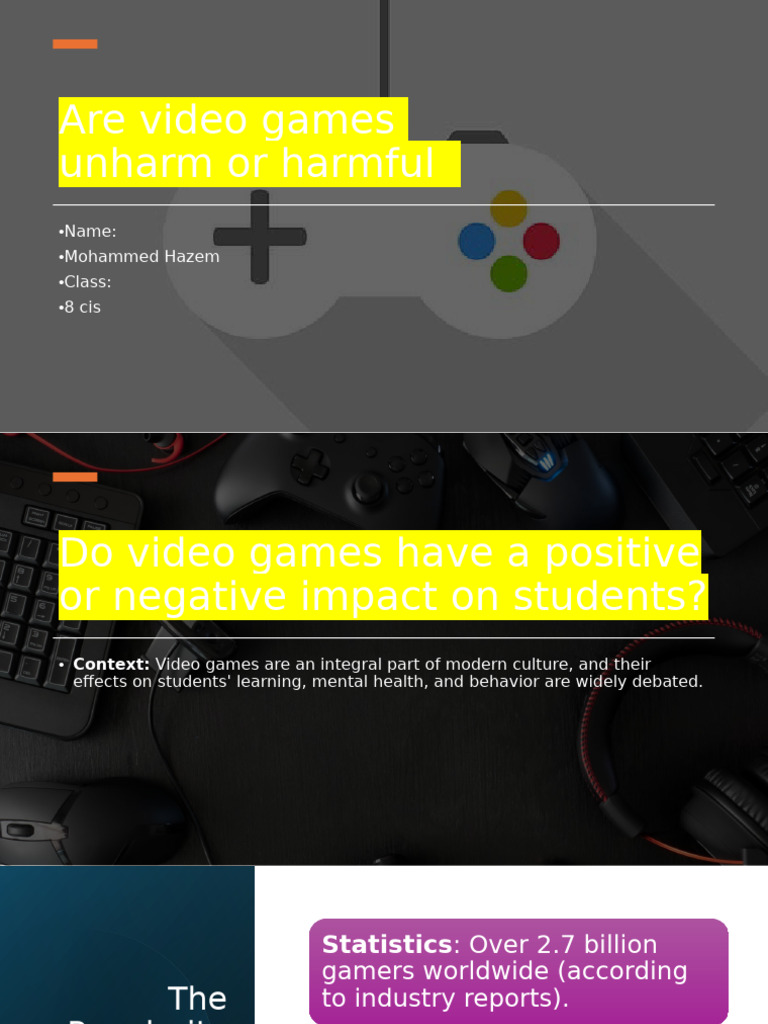 Are Video Games Unharm or Harmful For The Students | PDF | Video Games ...