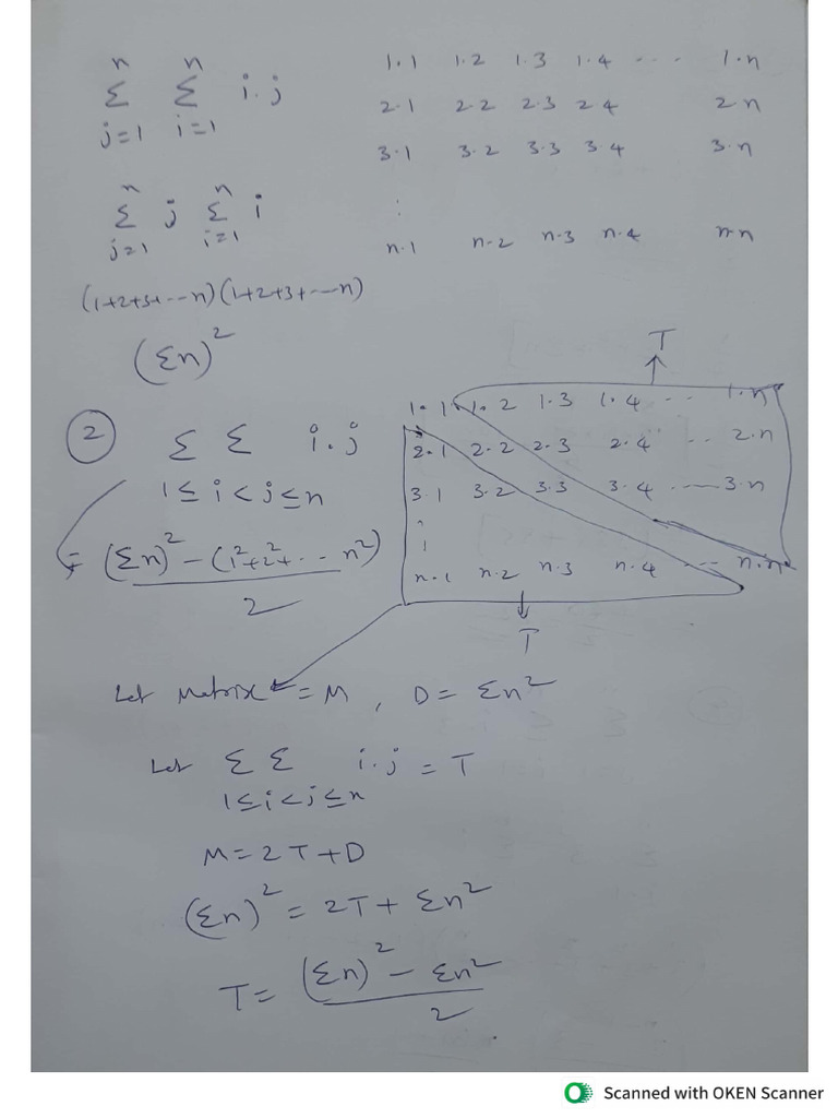 Double Sigma & Triple Sigma Binomial Theorem & Sequence Series | PDF