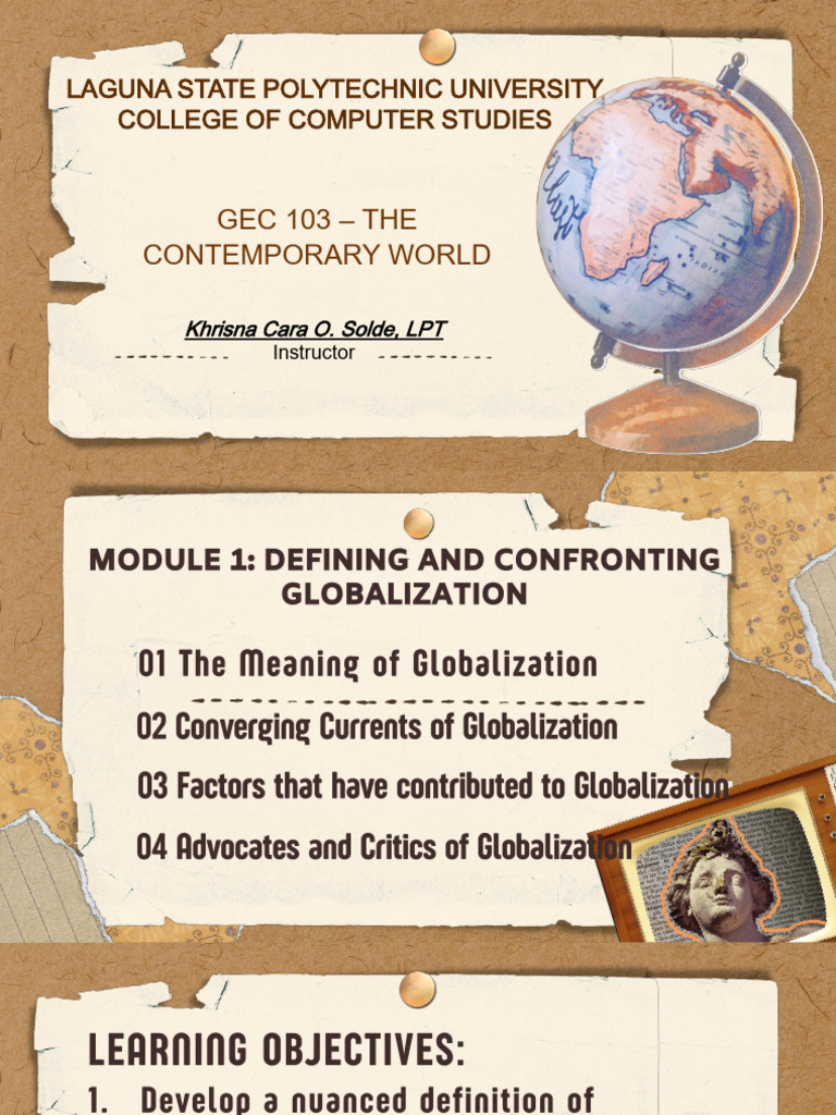 Module 1 Defining Globalization | PDF | Globalization | Economies