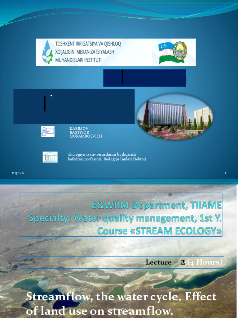 Lecture2HE2023 | PDF | Surface Runoff | Stream
