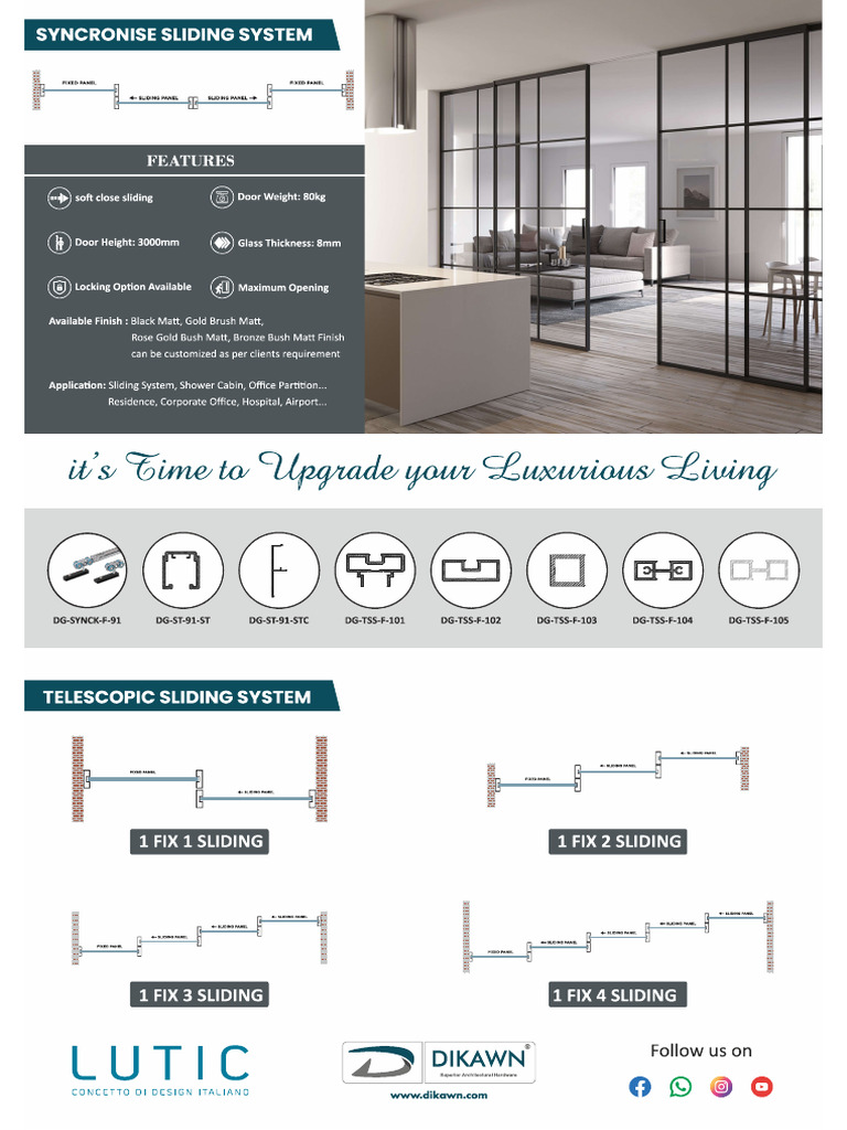 LUTIC Banner Slim Sliding | PDF