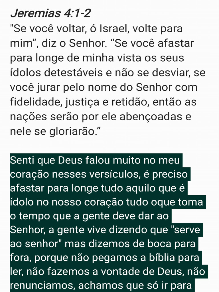 Devocional Jeremias 4 - 241003 - 111457 | PDF