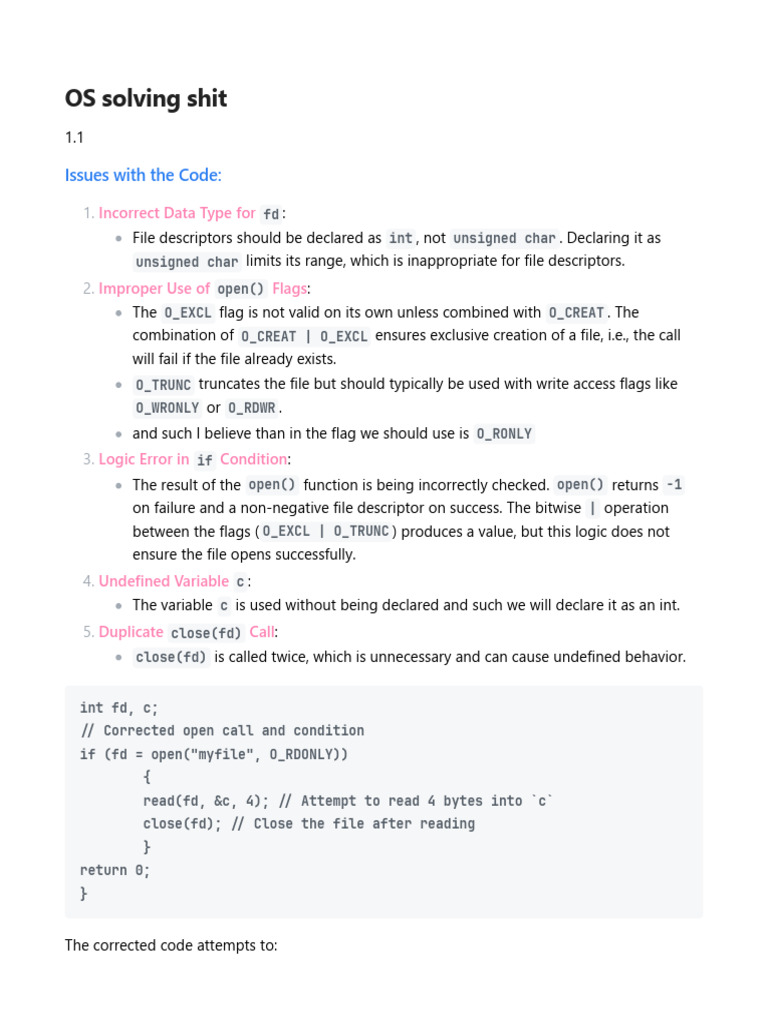OS Solving Shit | PDF | Pointer (Computer Programming) | Parameter ...