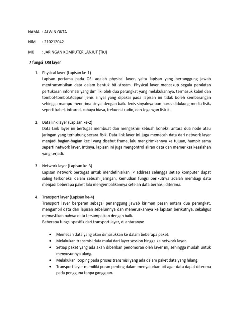 Alwin Okta-210212042 (Tkj-Osi Layer | PDF