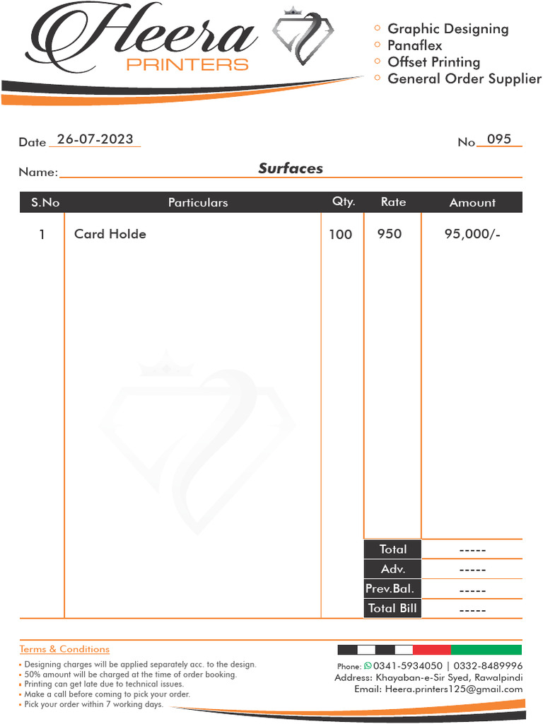 Backup - of - Backup - of - Heera Bill Book | PDF