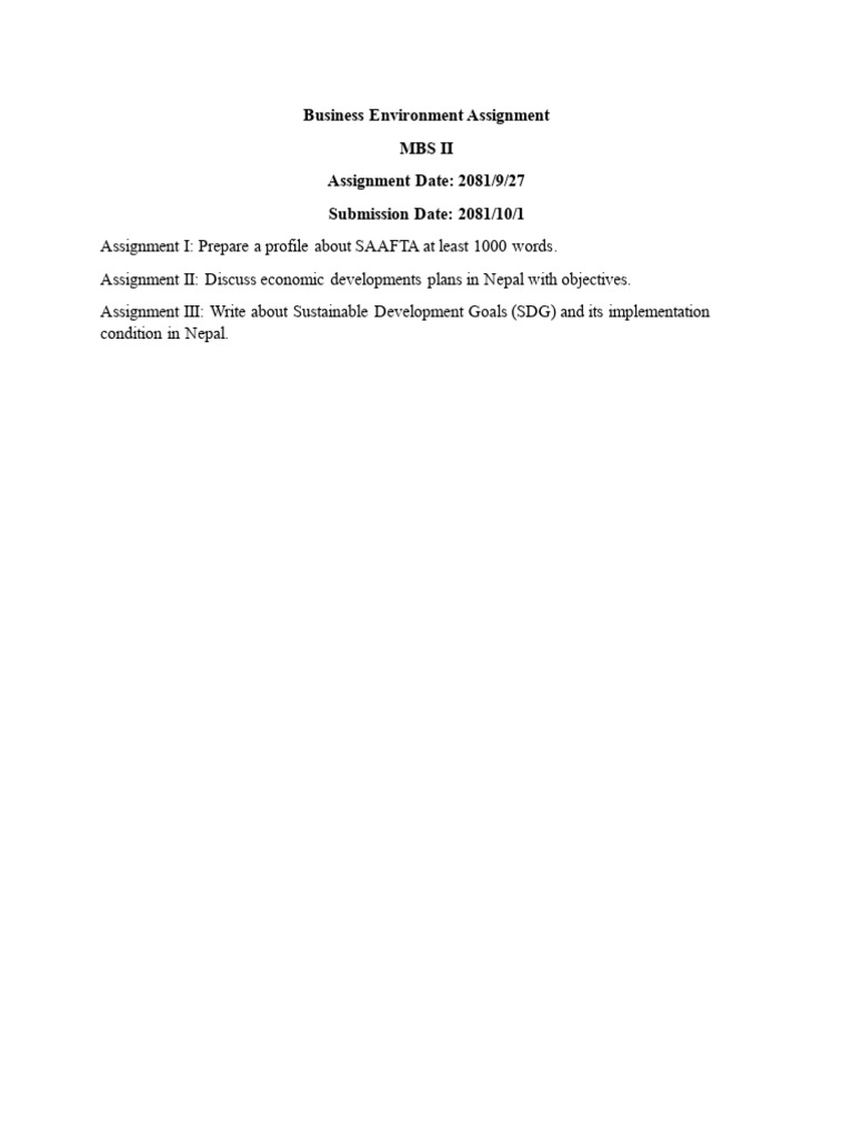Business Environment Assignment | PDF