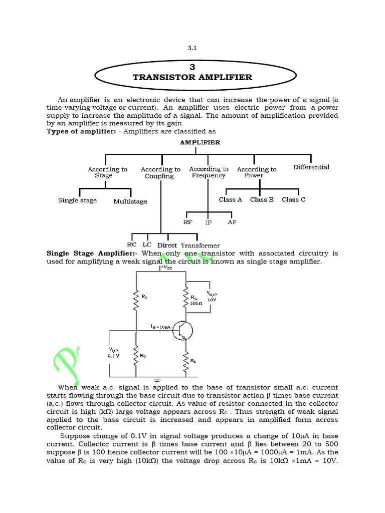 Amplifier 2 final print | PDF | Amplifier | Bipolar Junction Transistor