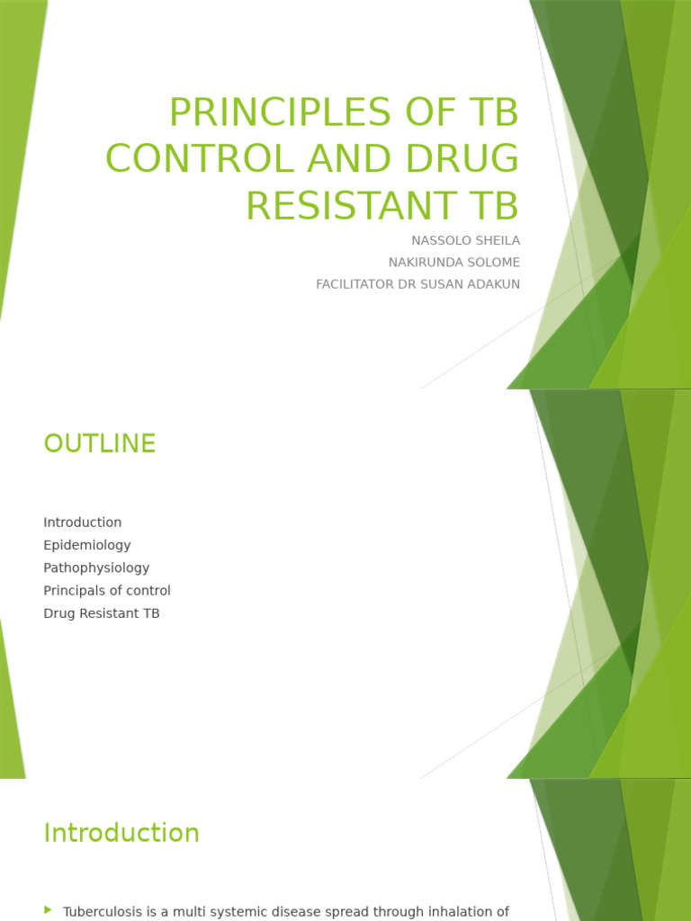 TB Control and Drug Resistance Strategies | PDF | Tuberculosis | Infection