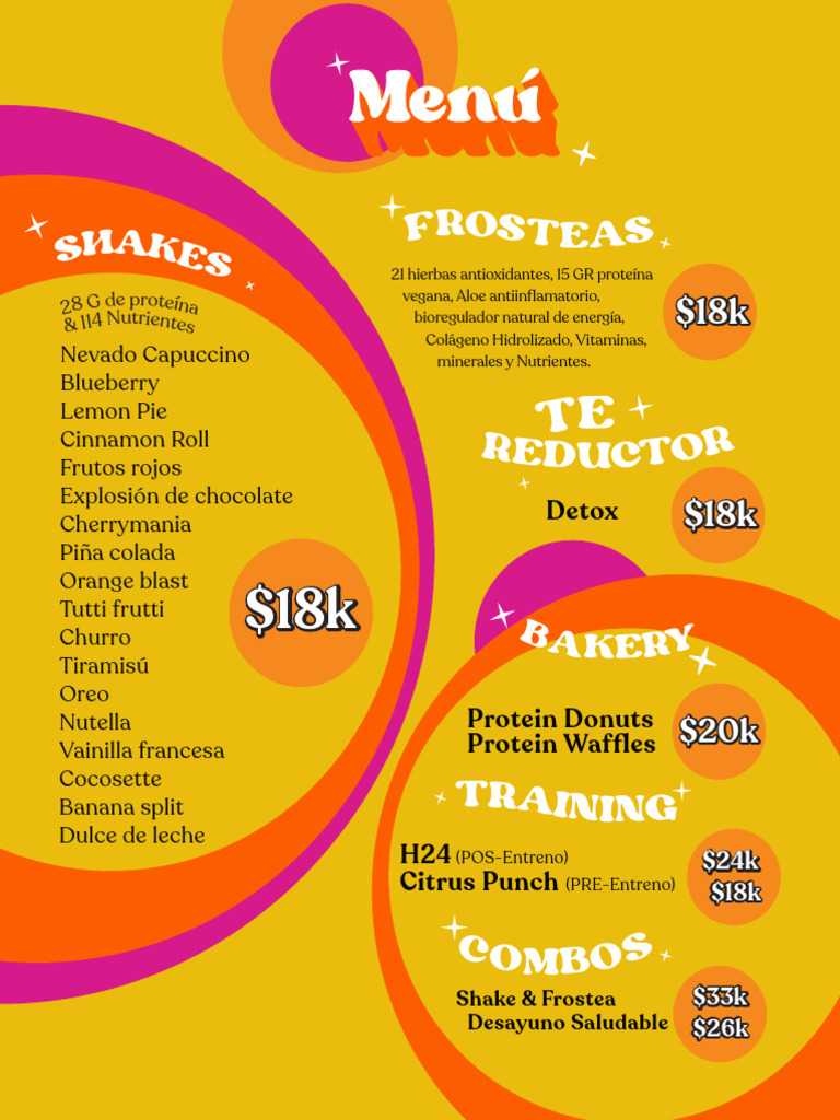 Variedad de Shakes y Desayunos Saludables | PDF