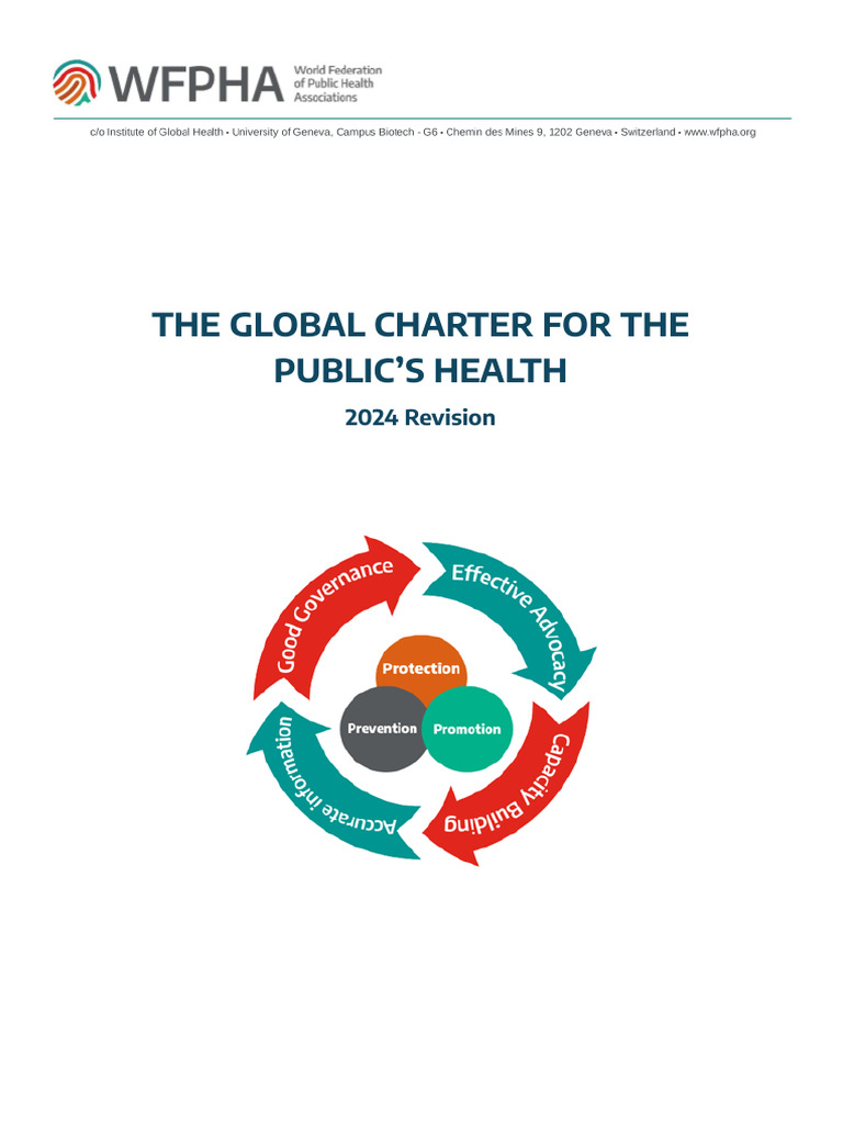 2024 Global Charter for Public Health | PDF | Public Health | Governance