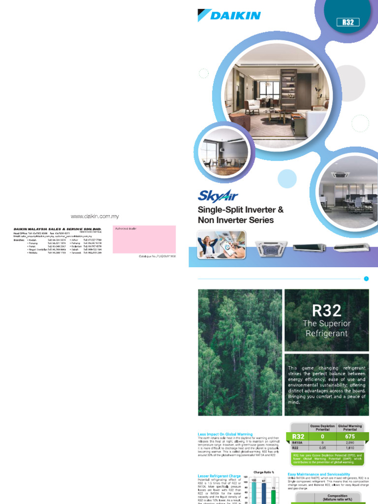 R32 SKY-0322-A (New R32 Inverter and Non Inverter) - Compressed 2022 Sept | PDF | Heat Exchanger ...