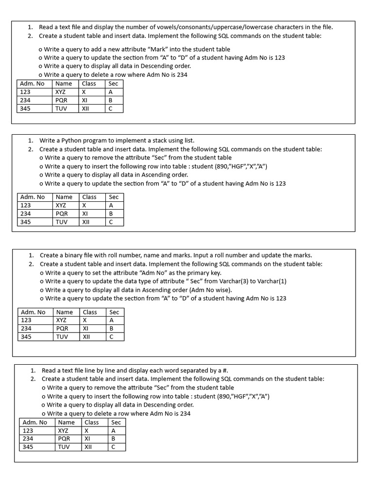 Final Practical Question | PDF | Sql | Computing