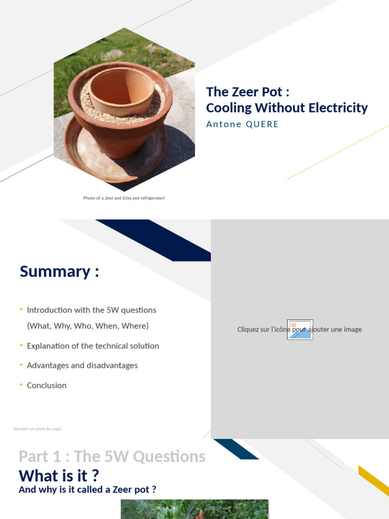 Zeer Pot: Eco-Friendly Cooling Solution | PDF | Electromechanical ...