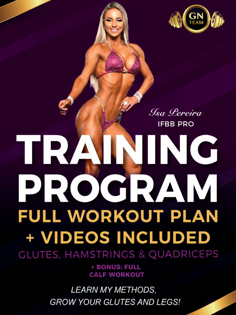 Training Program - Isa Pereira | PDF | Musculoskeletal System | Weight Training