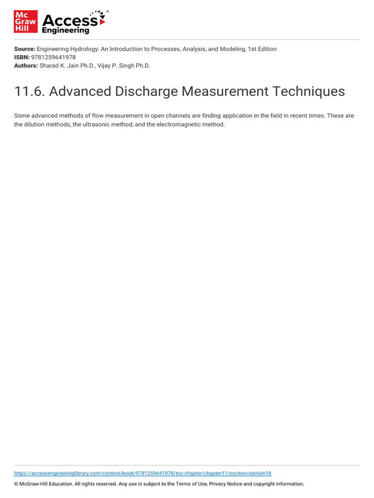 Advanced Flow Measurement Techniques | PDF | Doppler Effect | Discharge ...