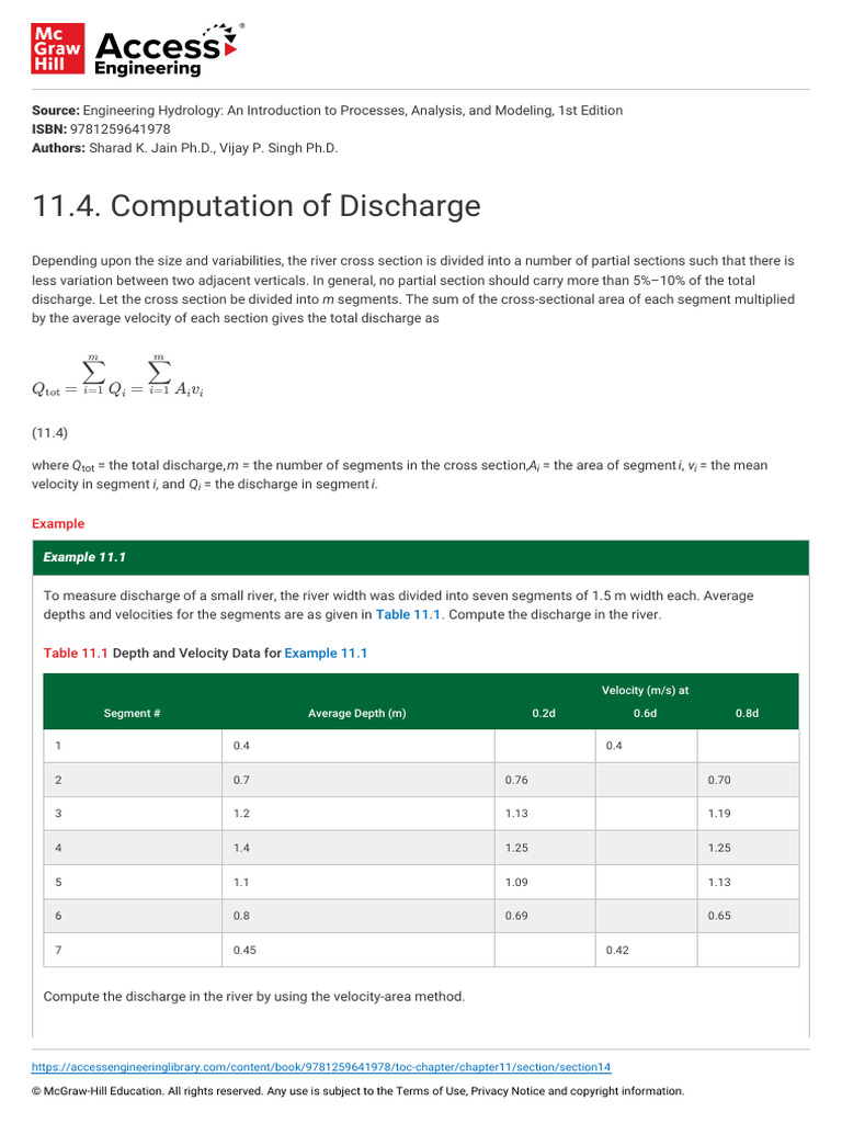 Computation of Discharge | PDF | Discharge (Hydrology) | Flood