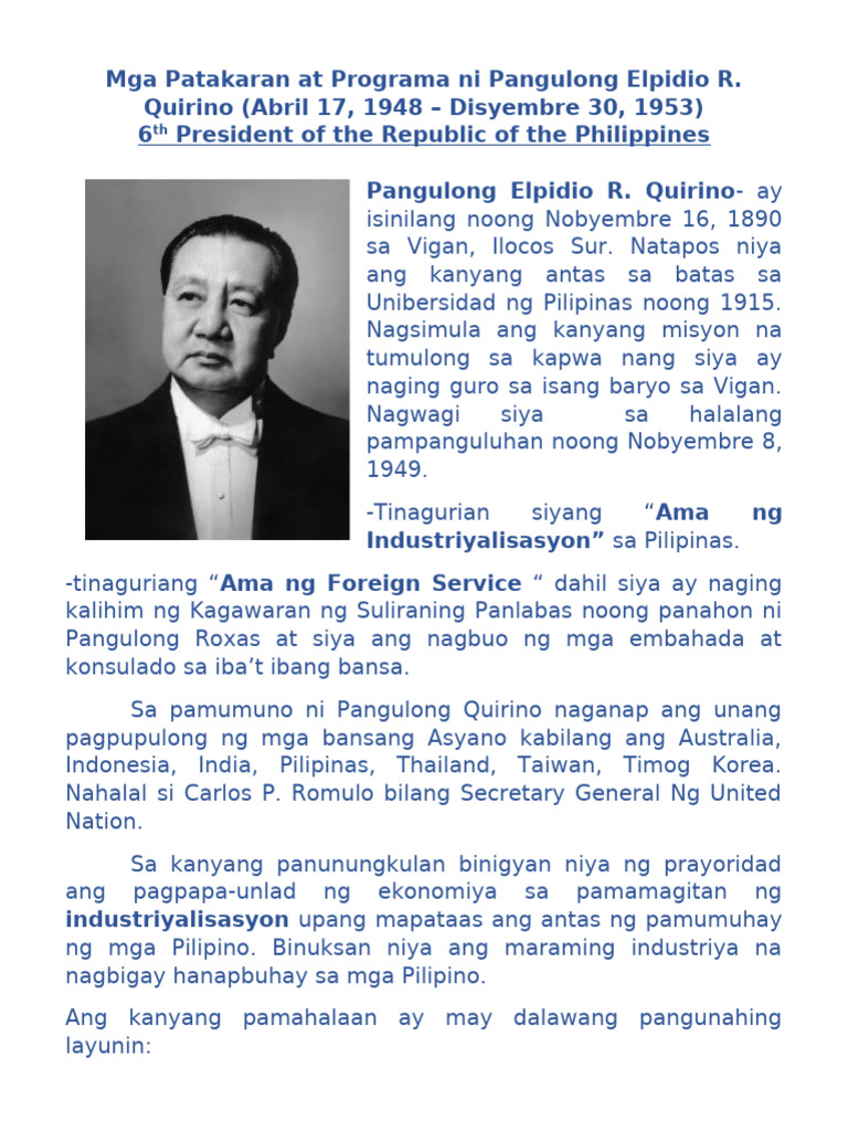 q3 ap programa Elpidio R. Quirino | PDF