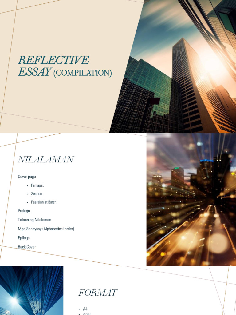 Reflective Essay Compilation 1 | PDF