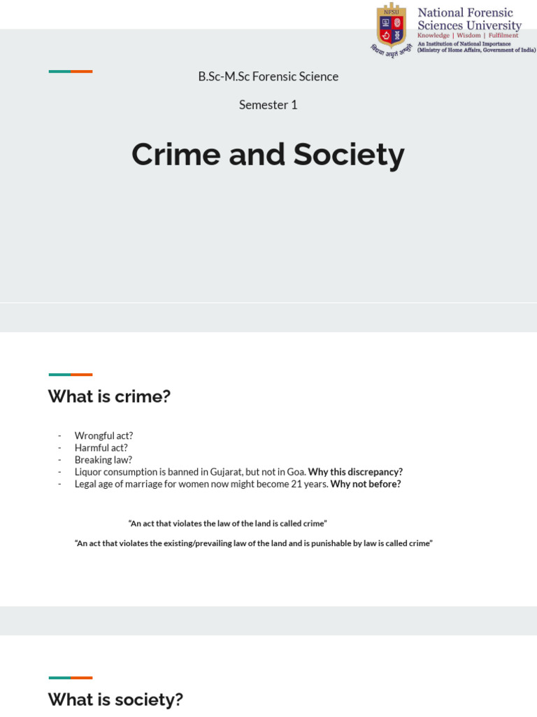 Understanding Crime and Society Concepts | PDF | Crimes | Crime & Violence