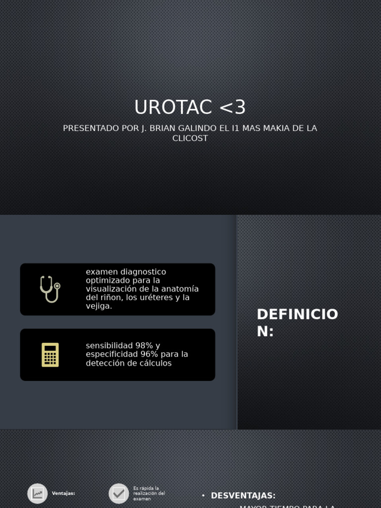 UROTAC: Diagnóstico y Ventajas Renales | PDF | Cristalización ...