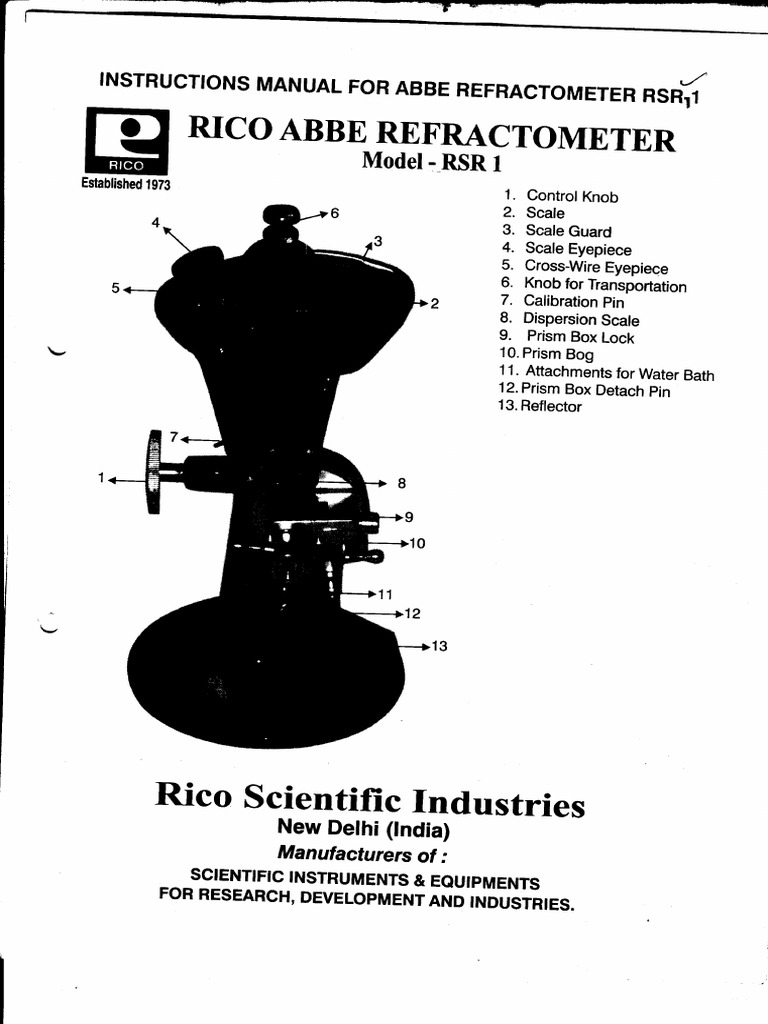 Refractometer 0004 | PDF