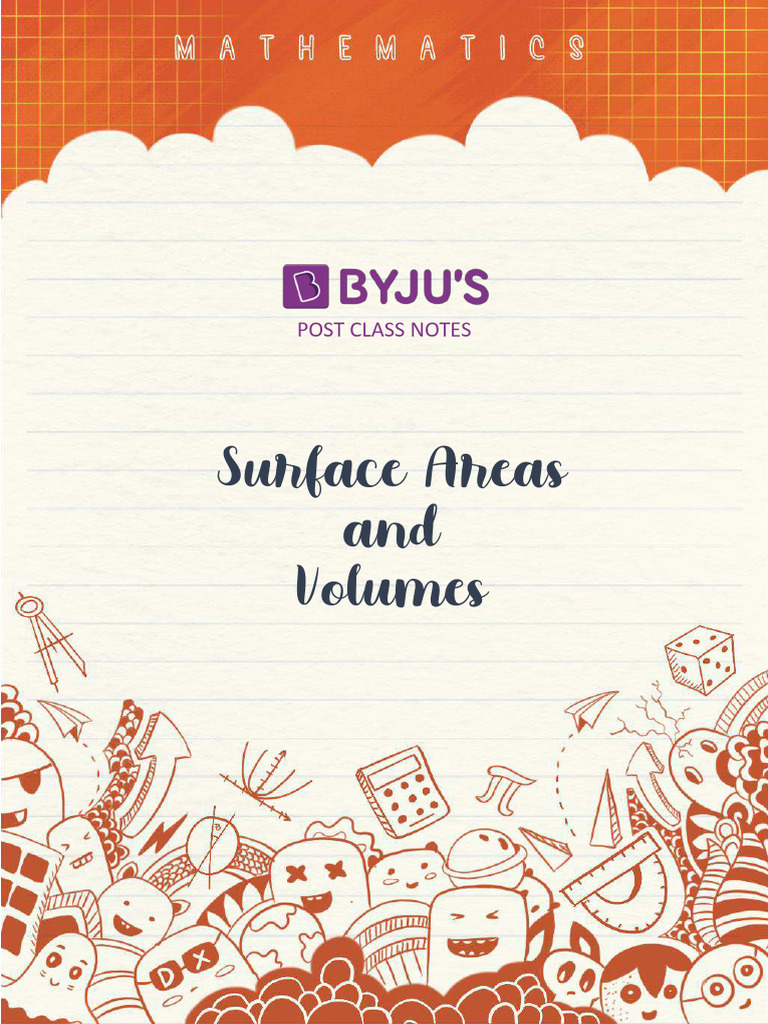 CBSE-Class-10-Term-2-SURFACE-AREA-AND-VOLUME-Study-Notes | PDF
