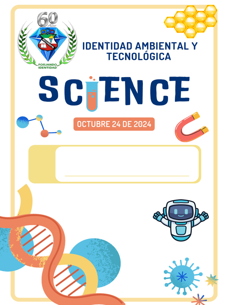 Blue and Orange Doodle Playful Science Fair Event Poster | PDF