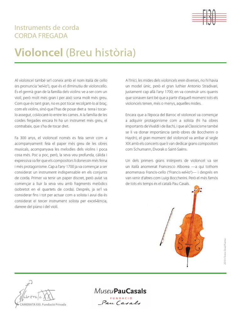 Violoncel Historia | PDF