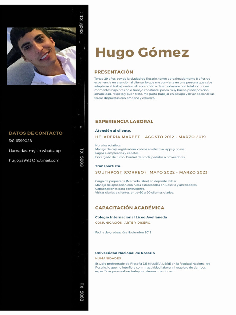 Hugo Gómez: Presentación | PDF