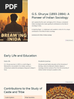 G. S. Ghurye | PDF | Sociology | Ethnography