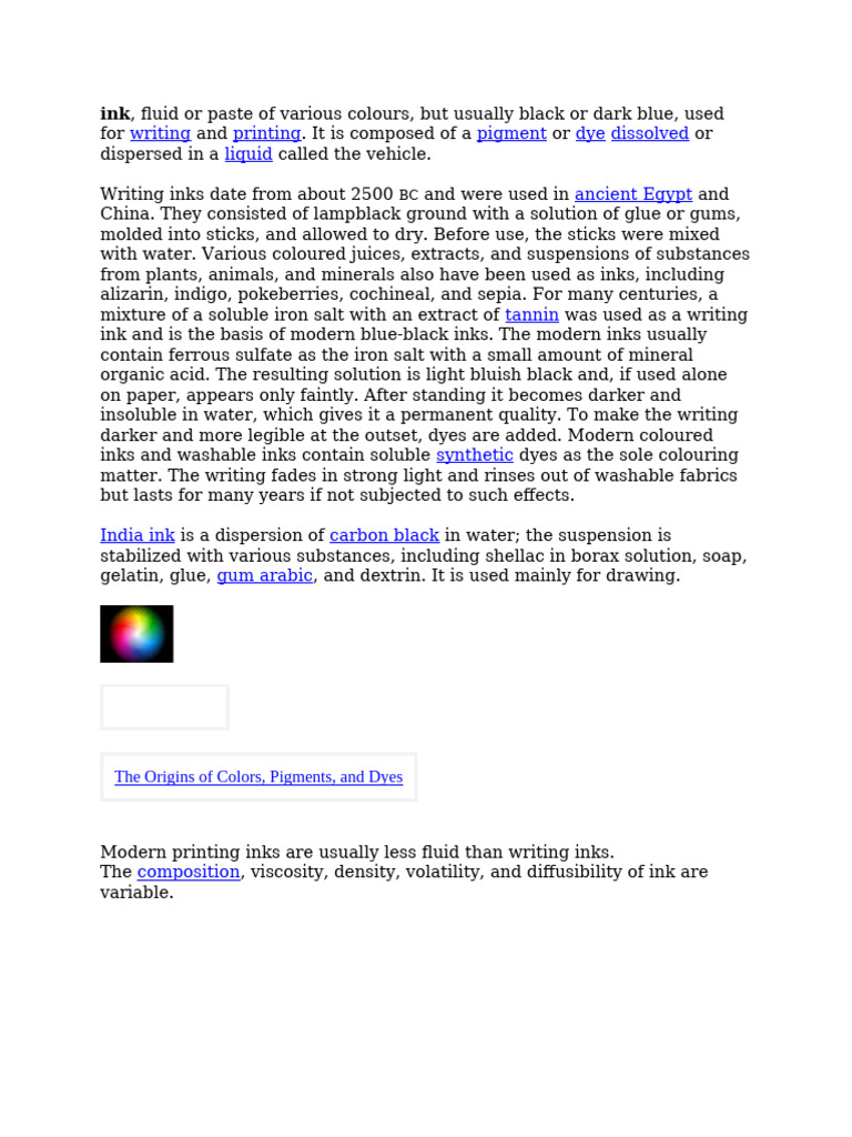 ink | PDF | Ink | Dye