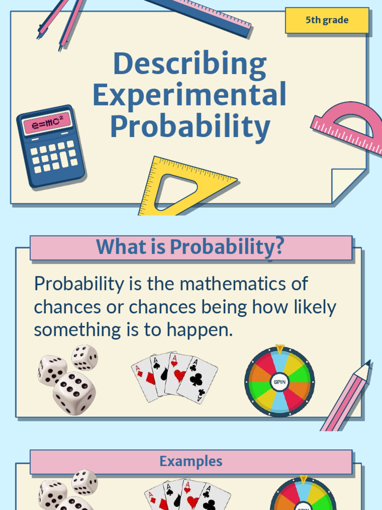 Experimental Probability | PDF | Probability | Ratio